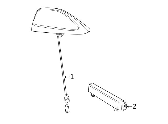 2019-2020 Ram Radio Antenna Module 68306857AA | TascaParts.com