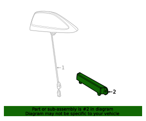 2019-2020 Ram Radio Antenna Module 68306857AA | TascaParts.com