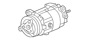 23413999 - Air Conditioning Compressor and Clutch Assembly 2012-2017 GM ...