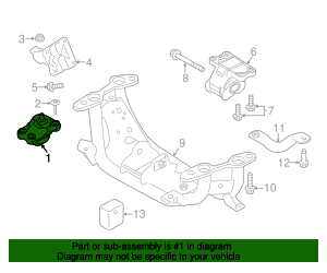 LR105970 - Motor Mount - 2013-2020 Land-Rover | Land Rover Lake Bluff