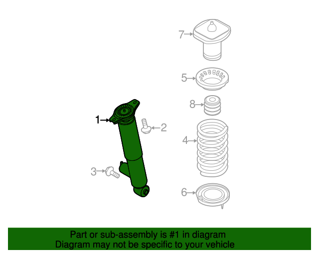 2011-2018 Volvo Shock Absorber 31429371 | OEM Parts Online