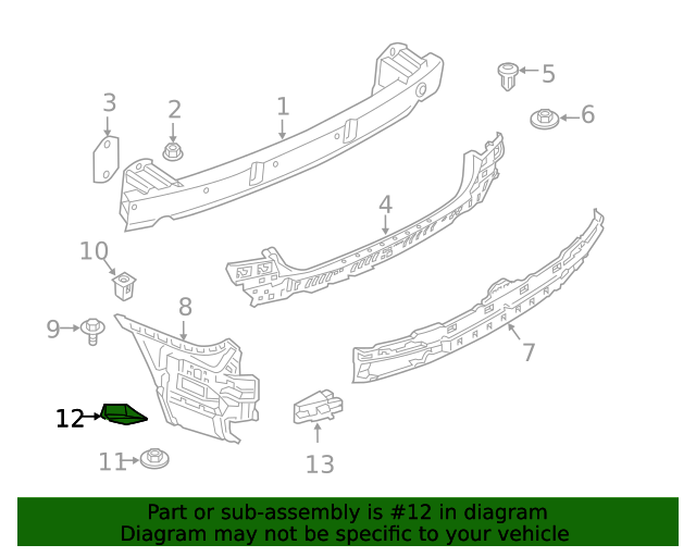 2020-2022 BMW Absorber funnel, left 51-12-7-475-275 | AutoNation Parts
