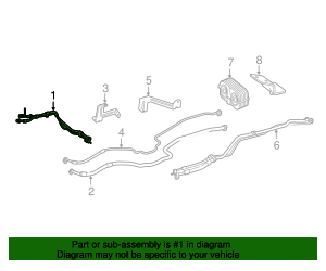 447-830-15-15 - Front AC Tube 2016-2023 Mercedes-Benz Metris | Mercedes ...