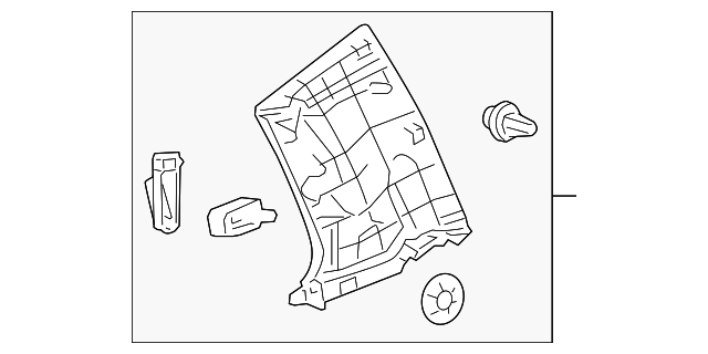 62471-60521-B1 - Rear Pillar Trim - 2008-2017 Toyota Land Cruiser | OEM ...