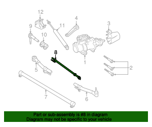 LC3Z-3304-A - Steering Drag Link 2005-2010 Ford | Group 1 Auto Parts