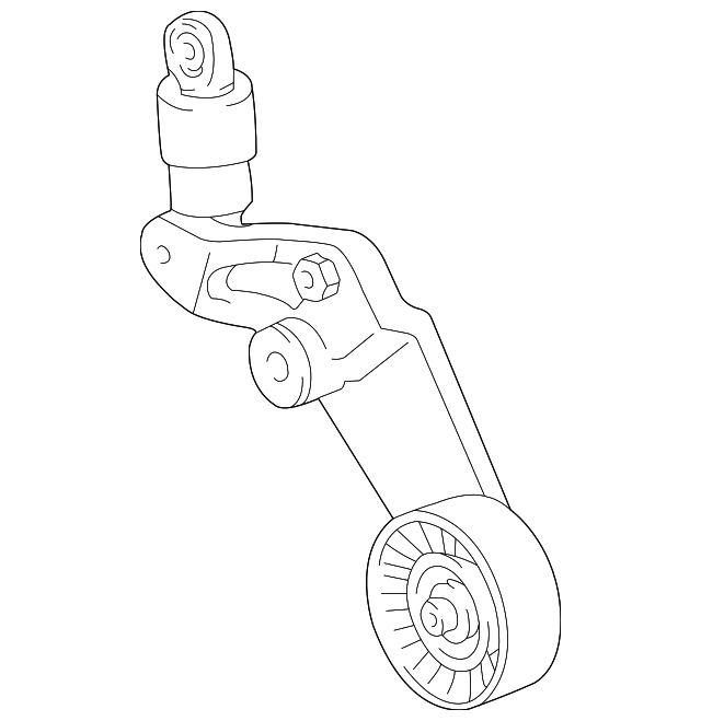 1998-2008 Toyota Accessory Drive Belt Tensioner Assembly 16620-0W093 ...