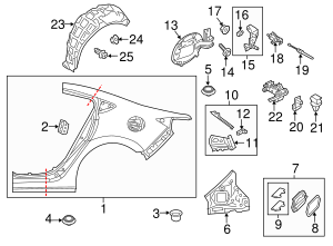 2014-2017 Mazda 6 Rear Panel GHY1-70-40X | OEM Parts Online