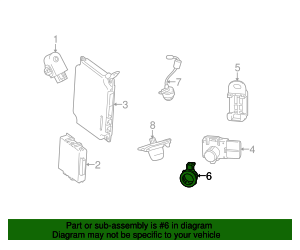 89348-33100-B8 - Park Sensor Retainer 2013-2015 Lexus | Longo Lexus Parts