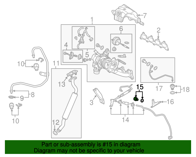 2016-2019 Buick Cascada Water Feed Tube Connector 55575624 | QuirkParts