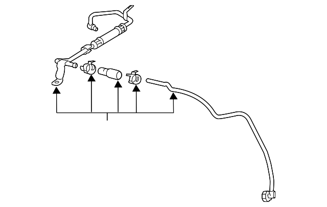 2016-2019 Buick Cascada Turbocharger Coolant Return Pipe 13476927 ...