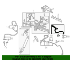 2016-2019 Buick Cascada Turbocharger Coolant Feed Pipe 55500592 GM ...
