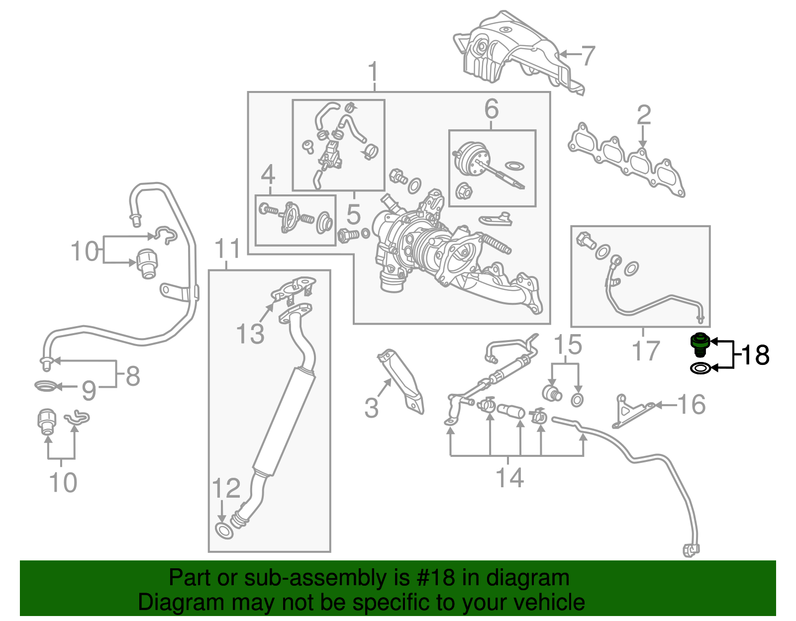 2016-2019 Buick Cascada Fitting 55500603 | Chevy Parts Pros
