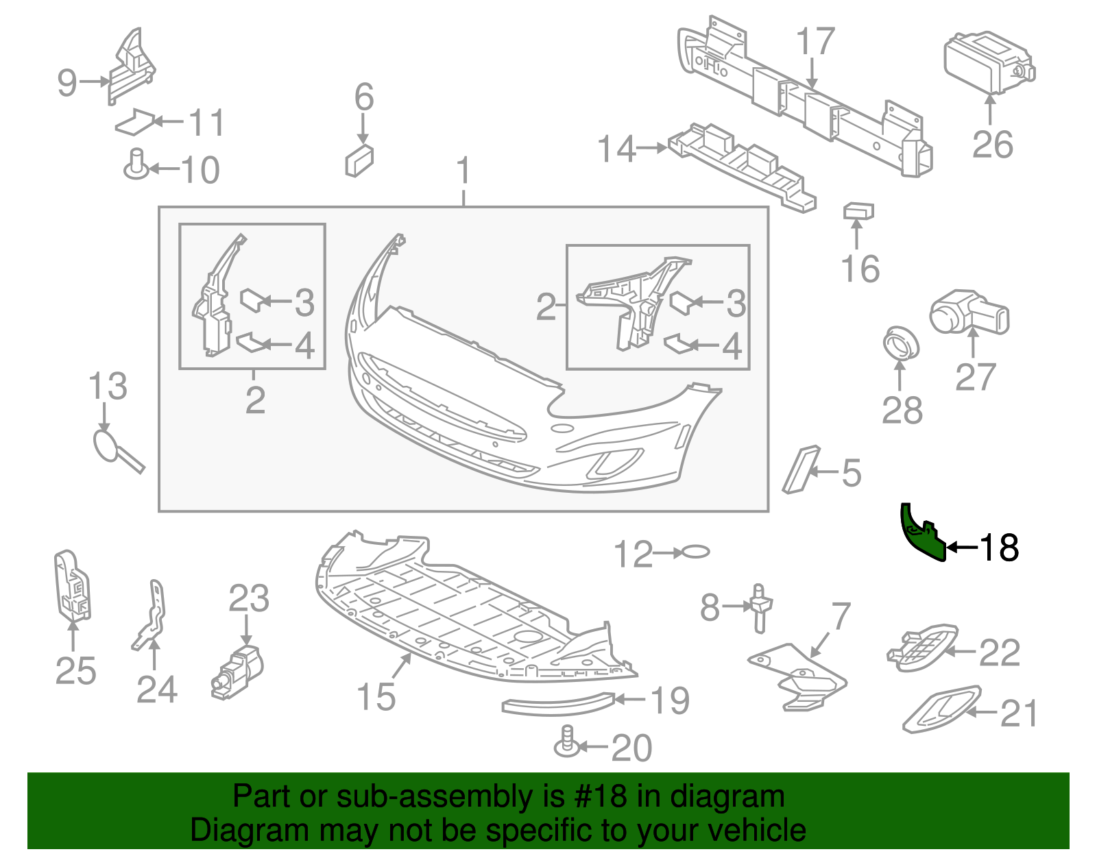 C2P3535 - Under Cover Deflector 2007-2015 Jaguar | Land Leaping Genuine ...