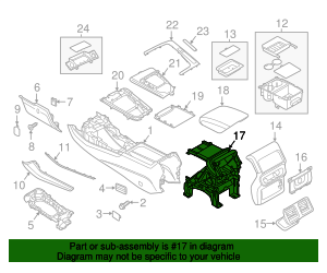 80A-864-283-D - Seat Armrest Base 2018-2023 Audi | AutoNationParts.com