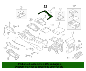 2018-2024 Audi Cover Plate 80B-863-969-T-7V7 | Audi USA Parts