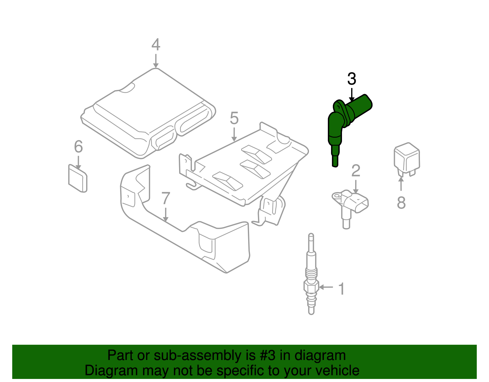 2010-2013 Audi A3 Crankshaft Position Sensor 03C-906-433-E | Audi OEM Parts Guy