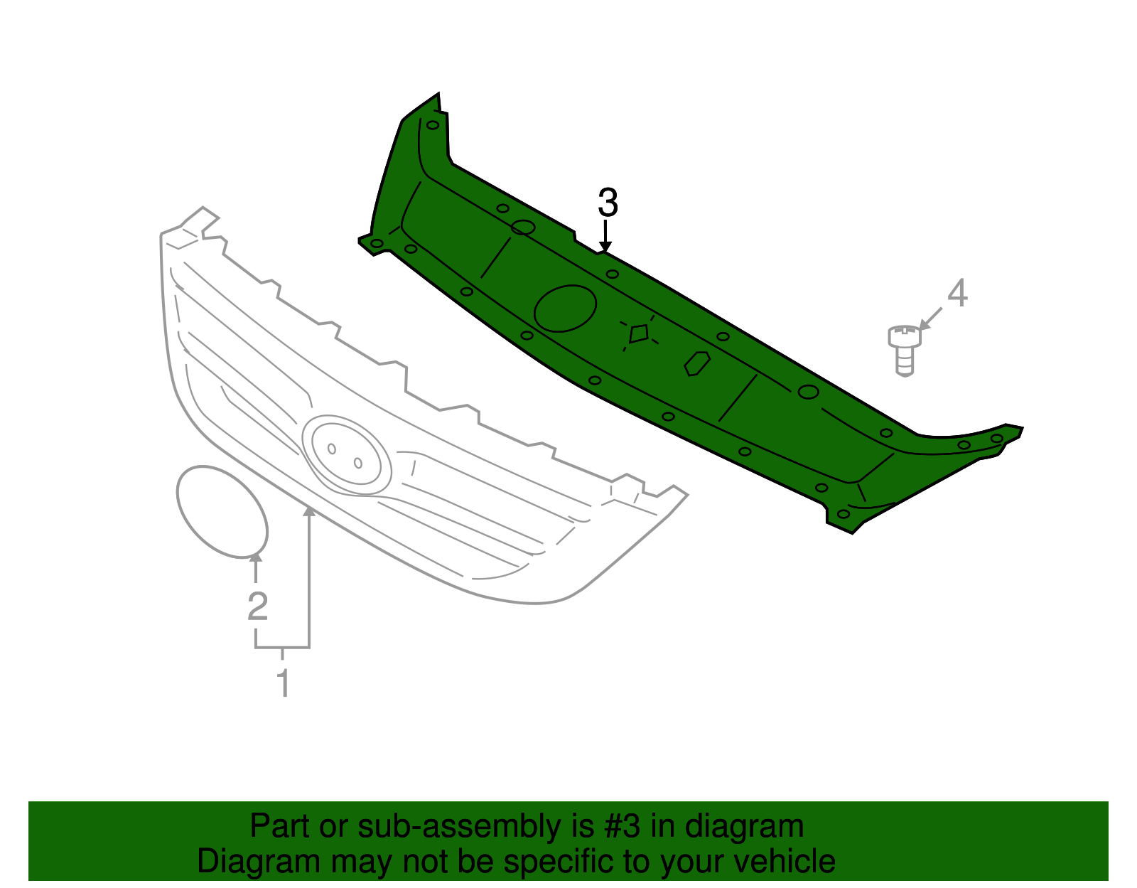 86361-4J000 - Upper Shield - 2007 2008 Hyundai Entourage | World OEM ...