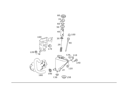 Oil Tank & Valves Used for "ABC®" Hydraulic System for 1995 Mercedes ...