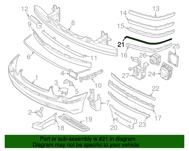 51117033475 - 2002-2005 BMW Finish Molding (51-11-7-033-475) | BMW of ...