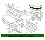 Genuine BMW 51-11-7-043-458 | Corner Molding | FREE Shipping on Most ...