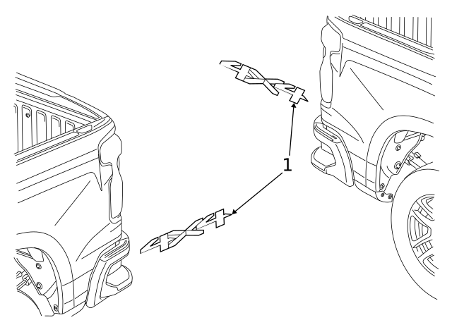 2023 Chevrolet Truck Bed Decal 85154103 | AutoNationParts.com