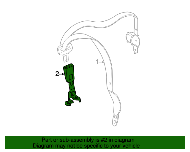 251-860-19-69-9051 - Buckle 2006-2012 Mercedes-Benz | Mercedes-Benz USA ...