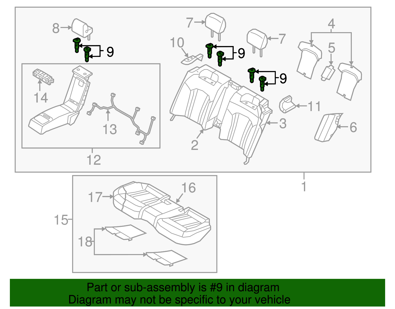 2015-2020 Hyundai Headrest Guide 89380-B1000-WYB | Hyundai Wholesale Direct