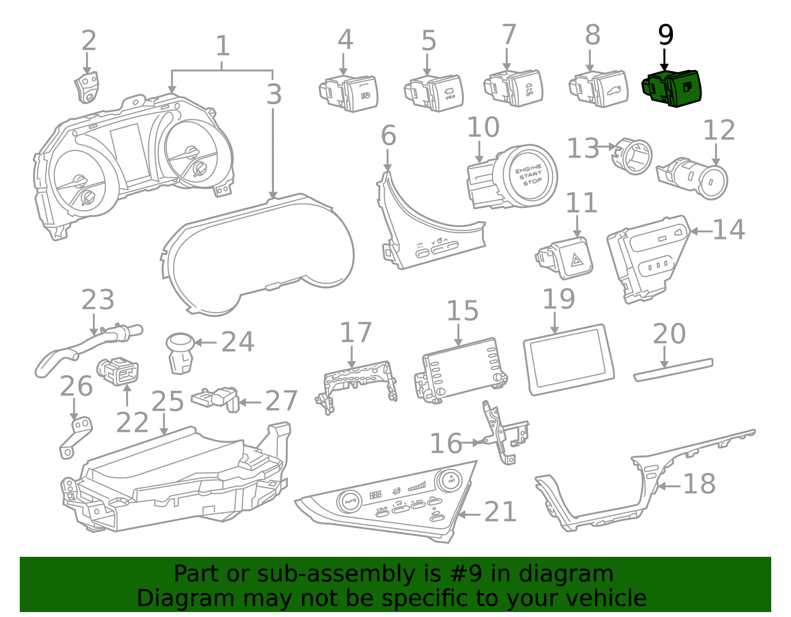 84841-06021 - 2019-2024 Toyota Camry - Switch | Toyota Parts Delivered