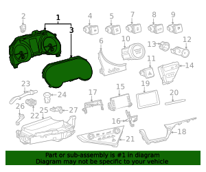 83800-0XQ61 - Cluster Assembly 2021 Toyota Camry | Longo Toyota Parts