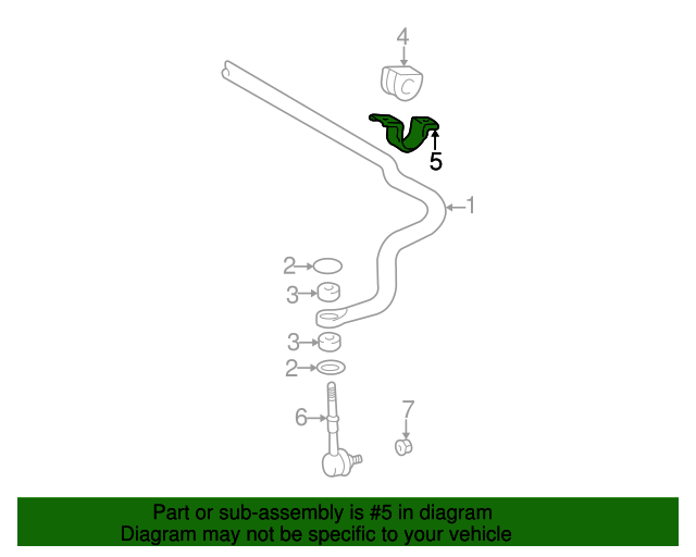1995-2004 Toyota Tacoma Stabilizer Bar Bracket 48829-35070 | OEM Parts ...