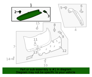84445037 - Liftgate Upper Trim Finish Panel 2018-2023 GMC Terrain ...