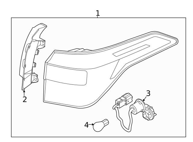 2021-2022 Kia Seltos Tail Light Cover 92421-Q5000 | TascaParts.com