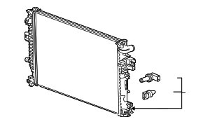 2018-2019 GM Radiator 84493629 GM | GMPartsDirect.com