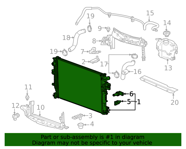 84493629 - Radiator 2018-2019 GM | Chevrolet Parts Direct