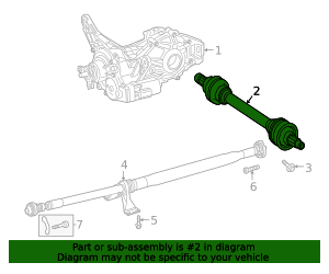 2019-2021 Mercedes-Benz A 220 Axle Assembly 177-350-47-00-64 | MB OEM Parts