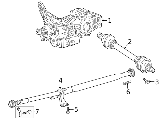 247410500080 - Remanufactured Propeller Shaft Mercedes-Benz USA Parts