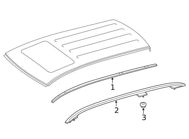 167-690-40-04 - Roof Molding 2020-2023 Mercedes-Benz | AutoNationParts.com