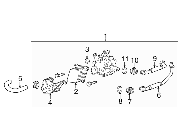 12656887 GM Front Engine Oil Cooler Pipe | GM Parts Store