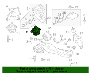 22-11-6-859-845 - Engine Mount 2010-2019 BMW | AutoNationParts.com