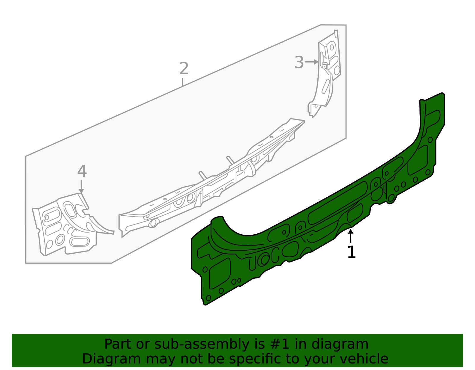 4K8-813-307 - Rear Body Reinforced 2019-2025 Audi | Audi OEM Parts