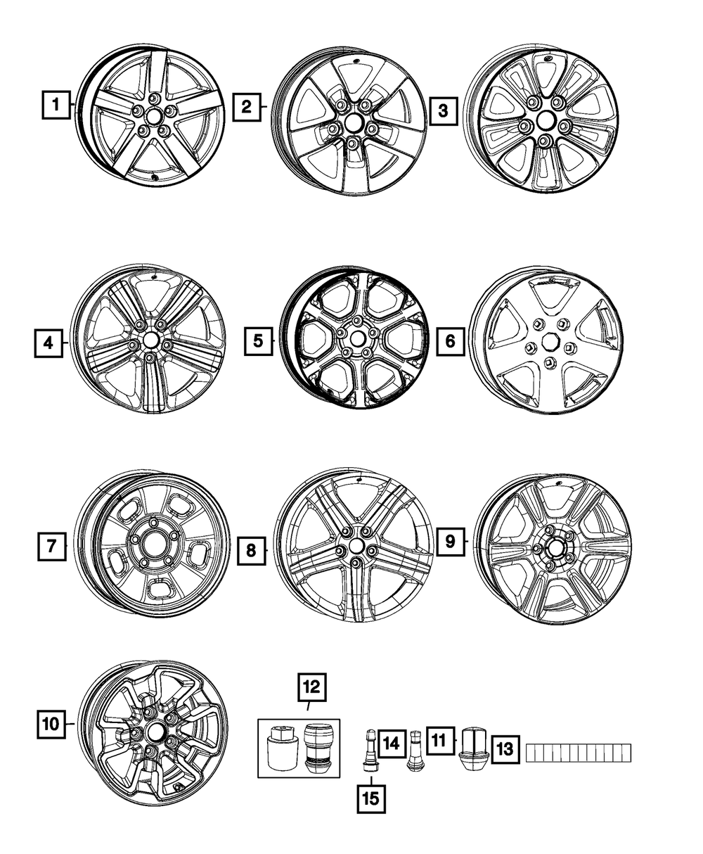 2017-2021 Ram Wheel-Aluminum 1UB18AAAAB | Mopar.com National eStore