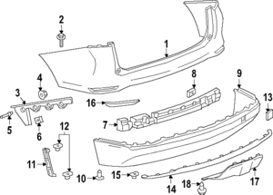 2022-2024 Chevrolet Equinox Rear Bumper Lower Fascia 84861057 | Chevy ...