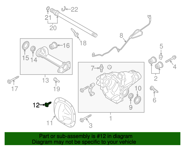 Ford HL3Z-4346-A - Differential Cover Bolt - 2021 Ford F-150 | OEM Ford ...