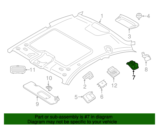 51-16-9-232-492 - Clothes hook 2012-2019 BMW | AutoNationParts.com