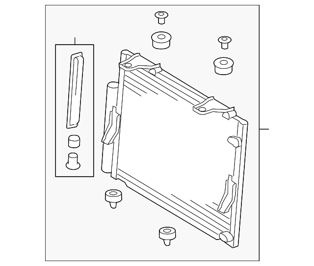 2020-2022 Toyota Condenser Assembly 88460-0C180 | Toyota Parts Center