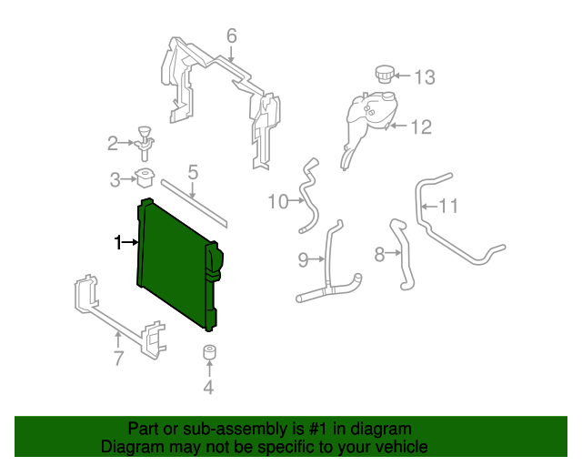 221-500-31-03 - Radiator 2010-2013 Mercedes-Benz | AutoNationParts.com