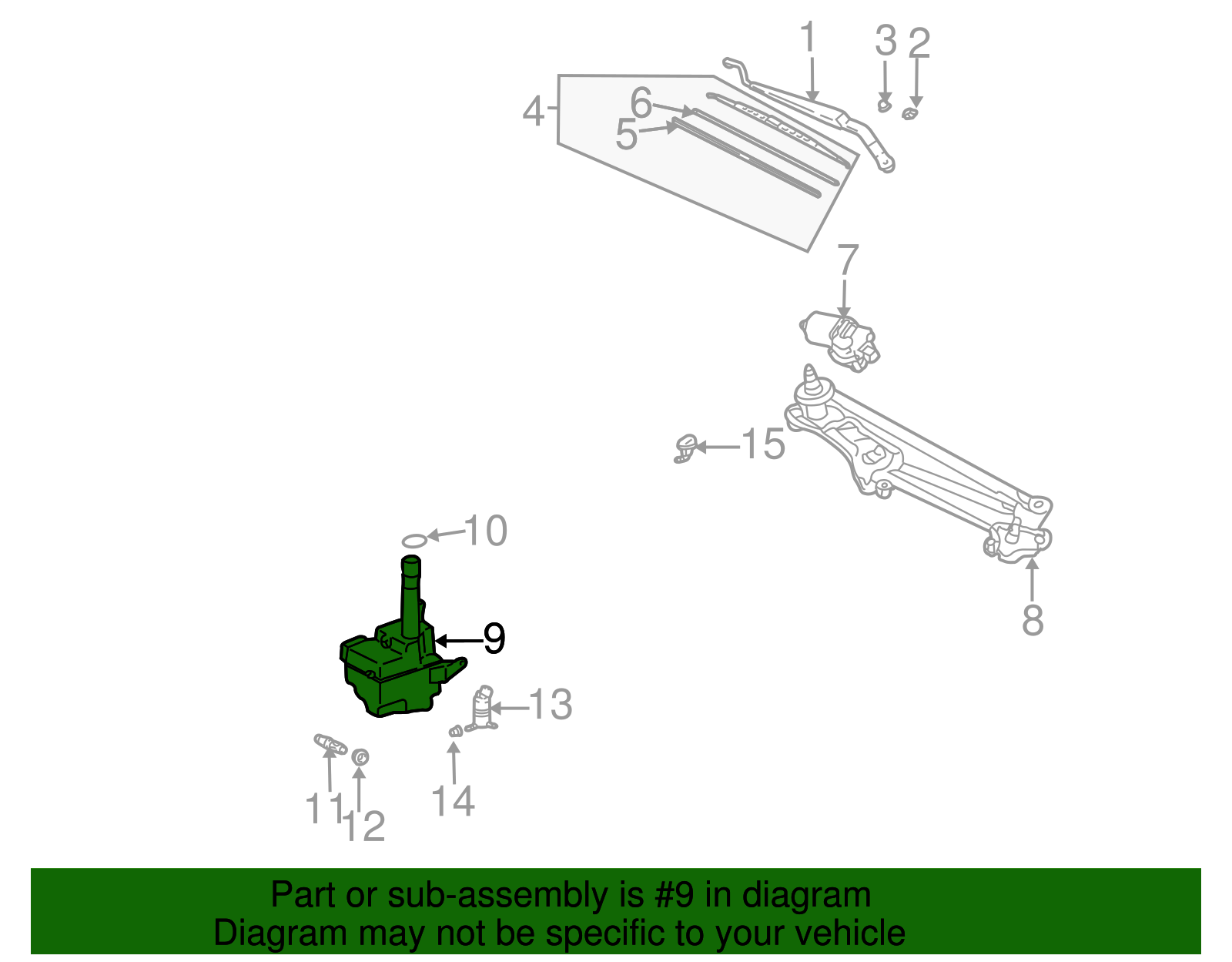 85315-AA040 - 2002-2008 Toyota - Washer Reservoir | Sparks Parts