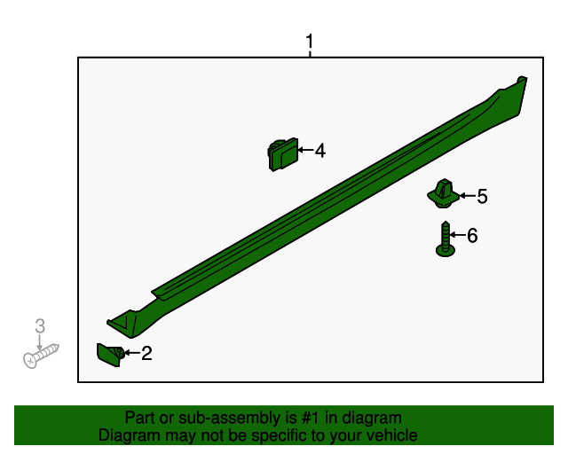 87751-3R200 - Rocker Molding 2014-2016 Kia Cadenza | Kia.Parts Store