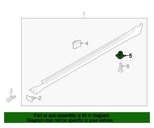 87759-3R000 - Rocker Molding Grommet 2014-2016 Kia Cadenza | Kia.Parts ...