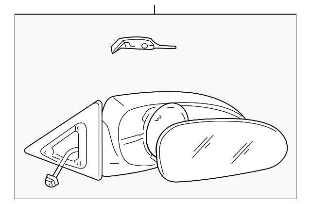 87610-3L000 - Mirror Assembly - 2006-2008 Hyundai Azera | World OEM ...